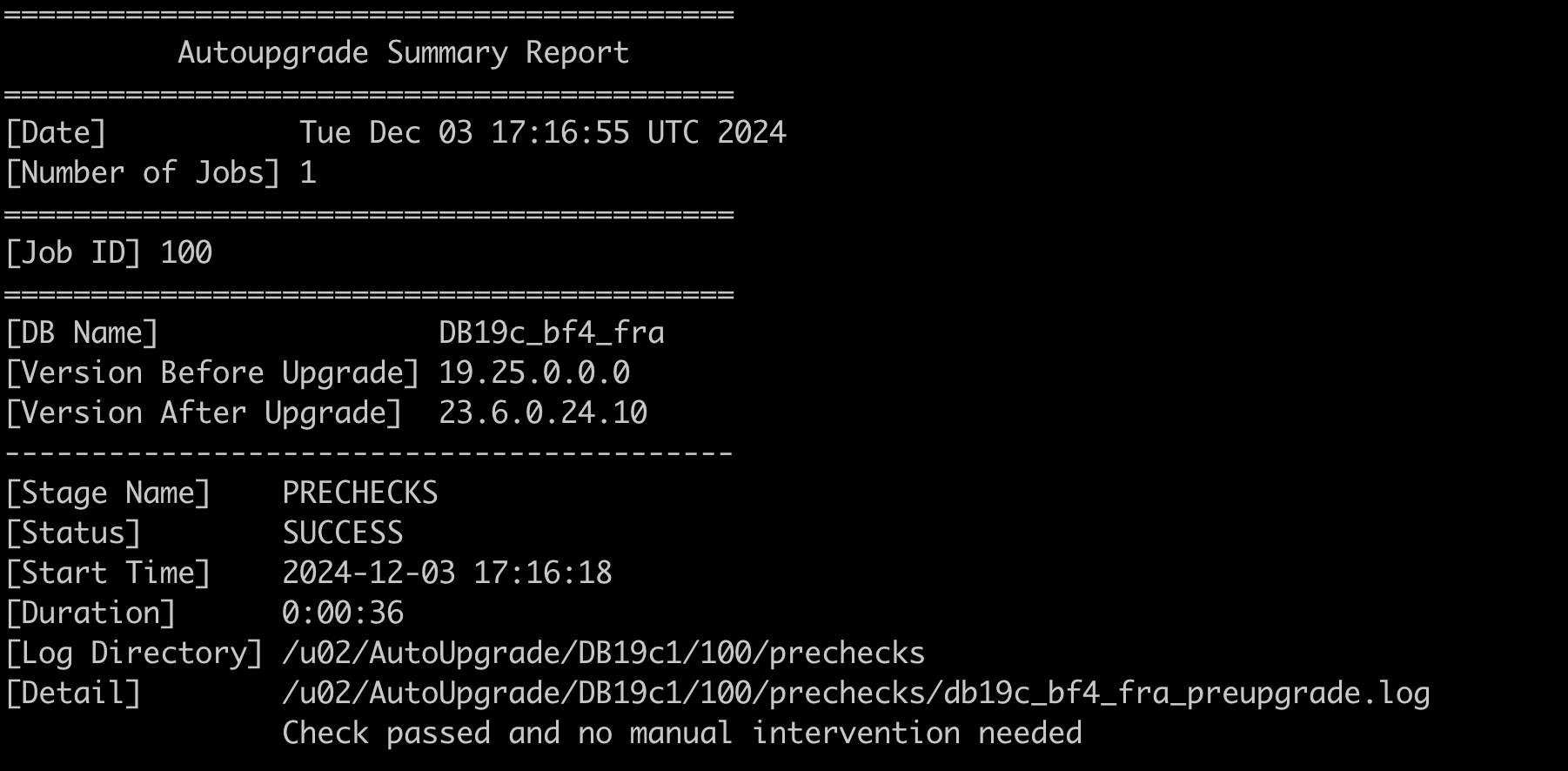 Upgrade from 19c to 23ai using AutoUpgrade – Exadata Database Service ...