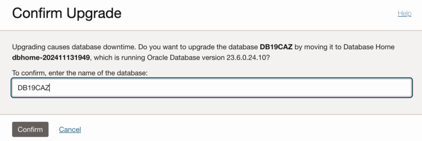 Upgrade from 19c to 23ai using AutoUpgrade – Exadata Database Service on Dedicated ...